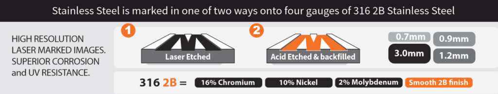 Stainless Steel Signs & Labels From Metal Image NZ